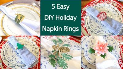 5 Easy Diy Holiday Napkin Rings H Made Boutique