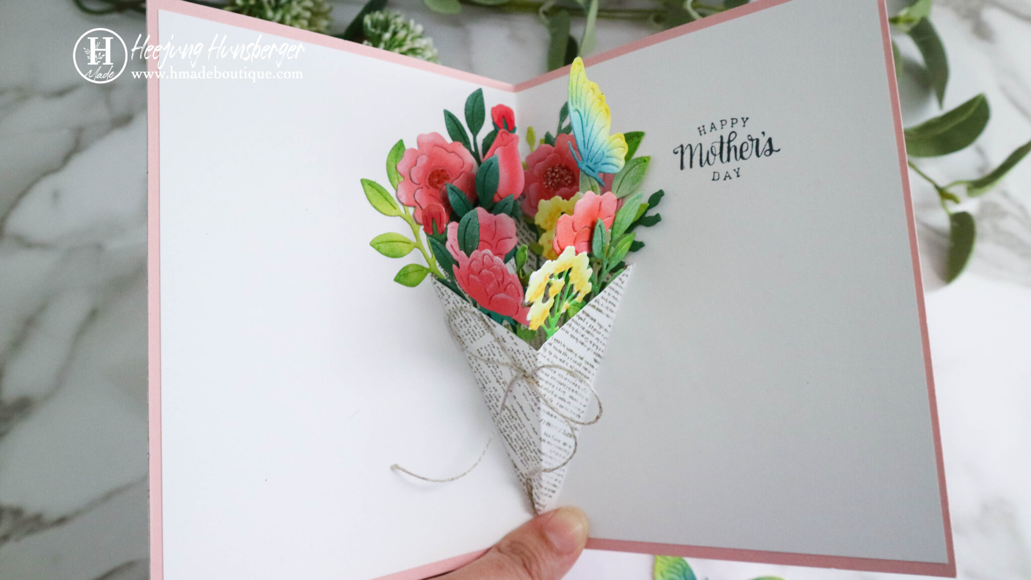 Bouquet Pop-up Mother’s Day Card - H MADE BOUTIQUE