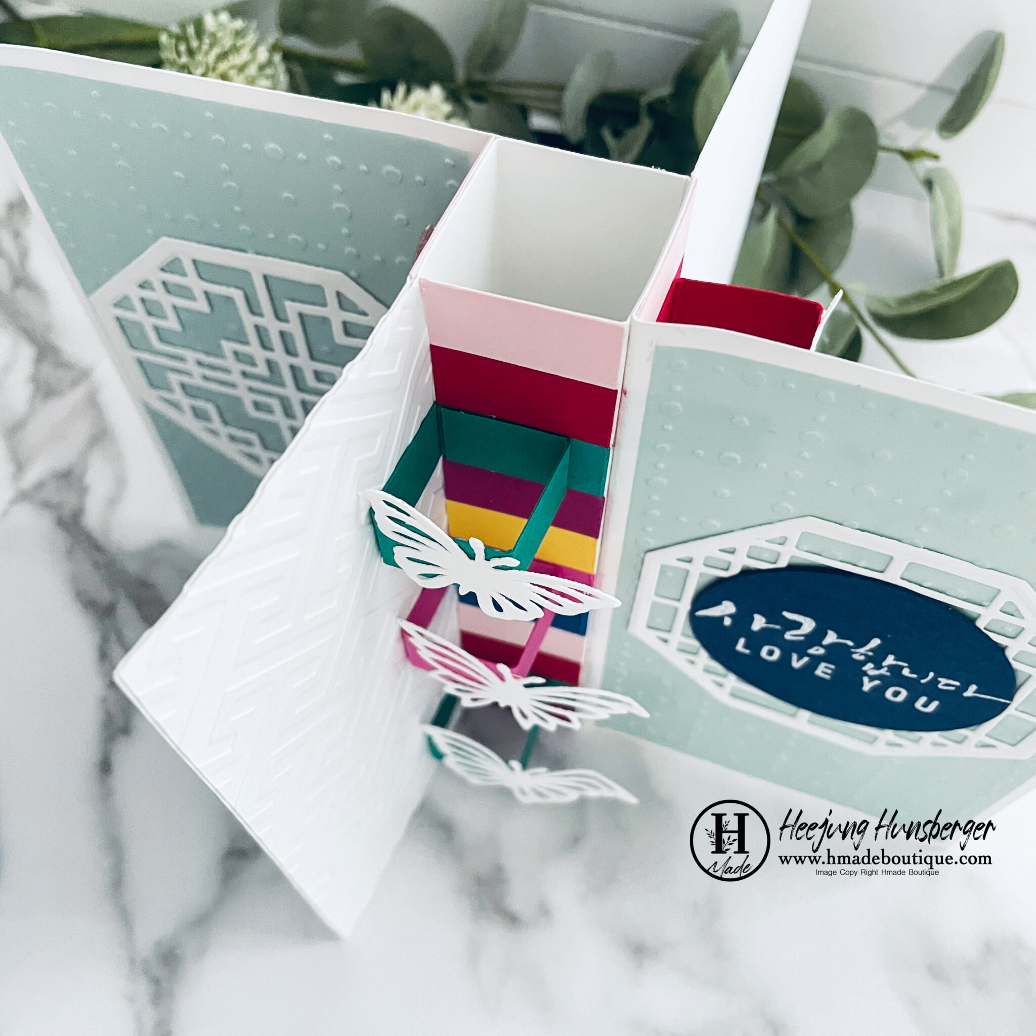 Pinwheel Tower Card | Korean Tradition Style Card - H MADE BOUTIQUE