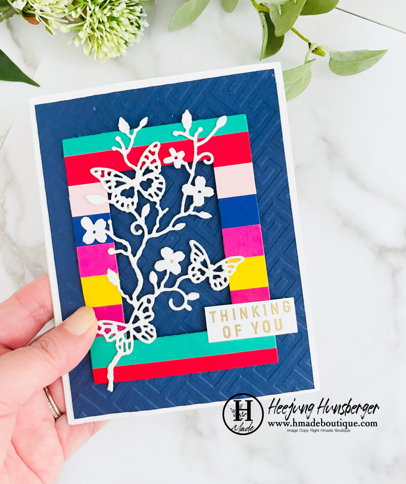 Pinwheel Tower Card | Korean Tradition Style Card - H MADE BOUTIQUE