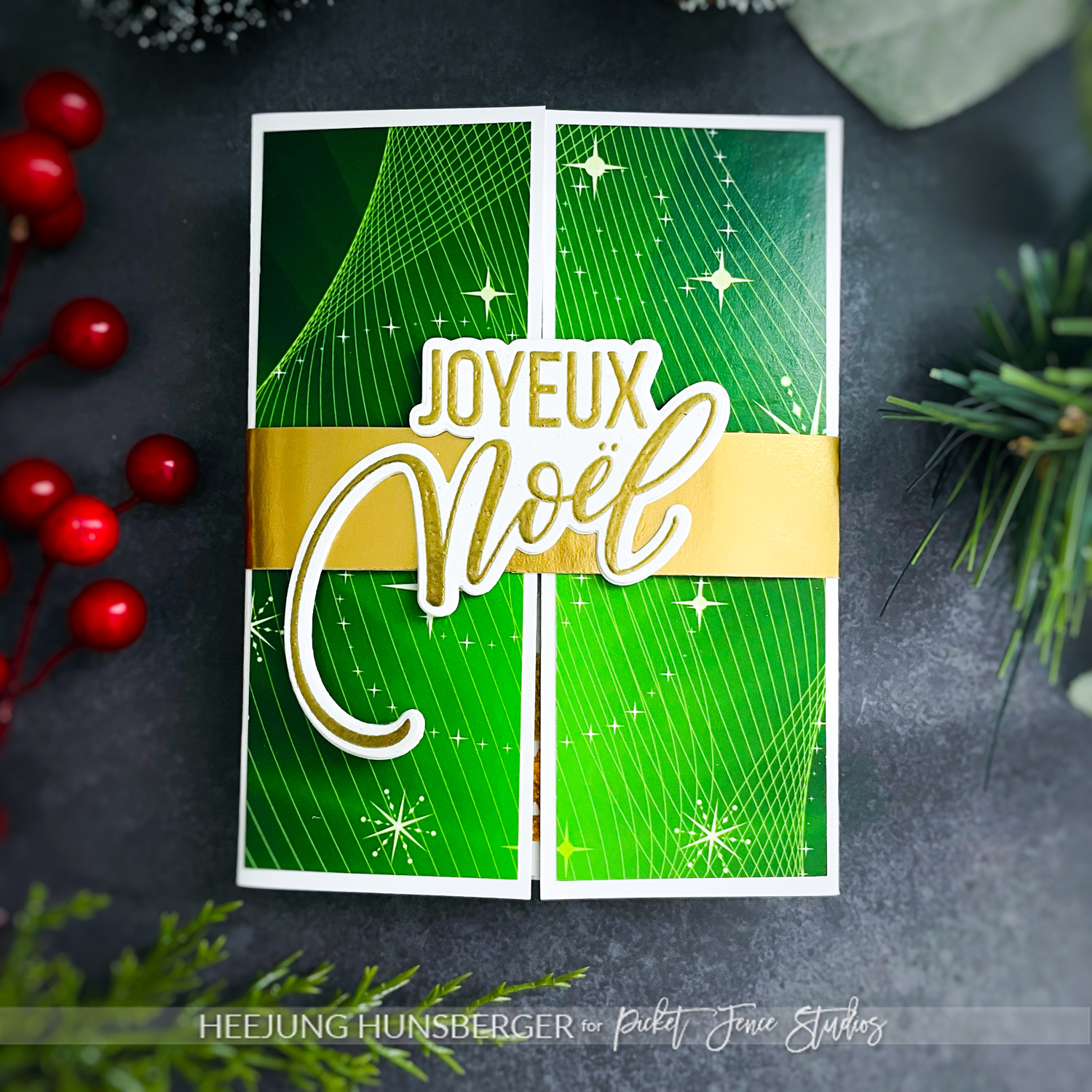 PFS- Floating Panel Christmas Card - H MADE BOUTIQUE