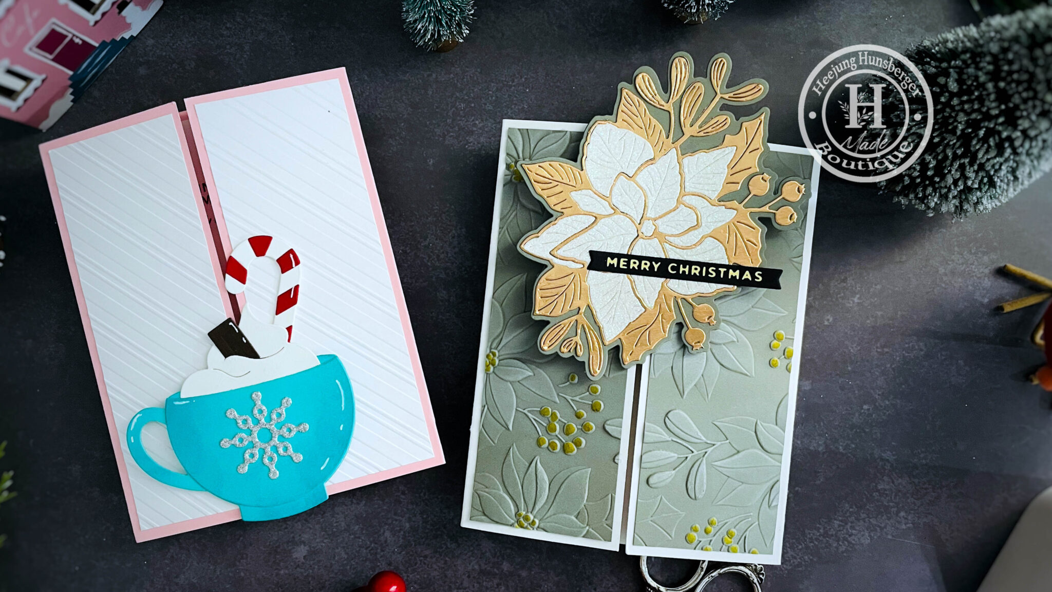 Slide and Lock Gatefold Christmas Cards - H MADE BOUTIQUE