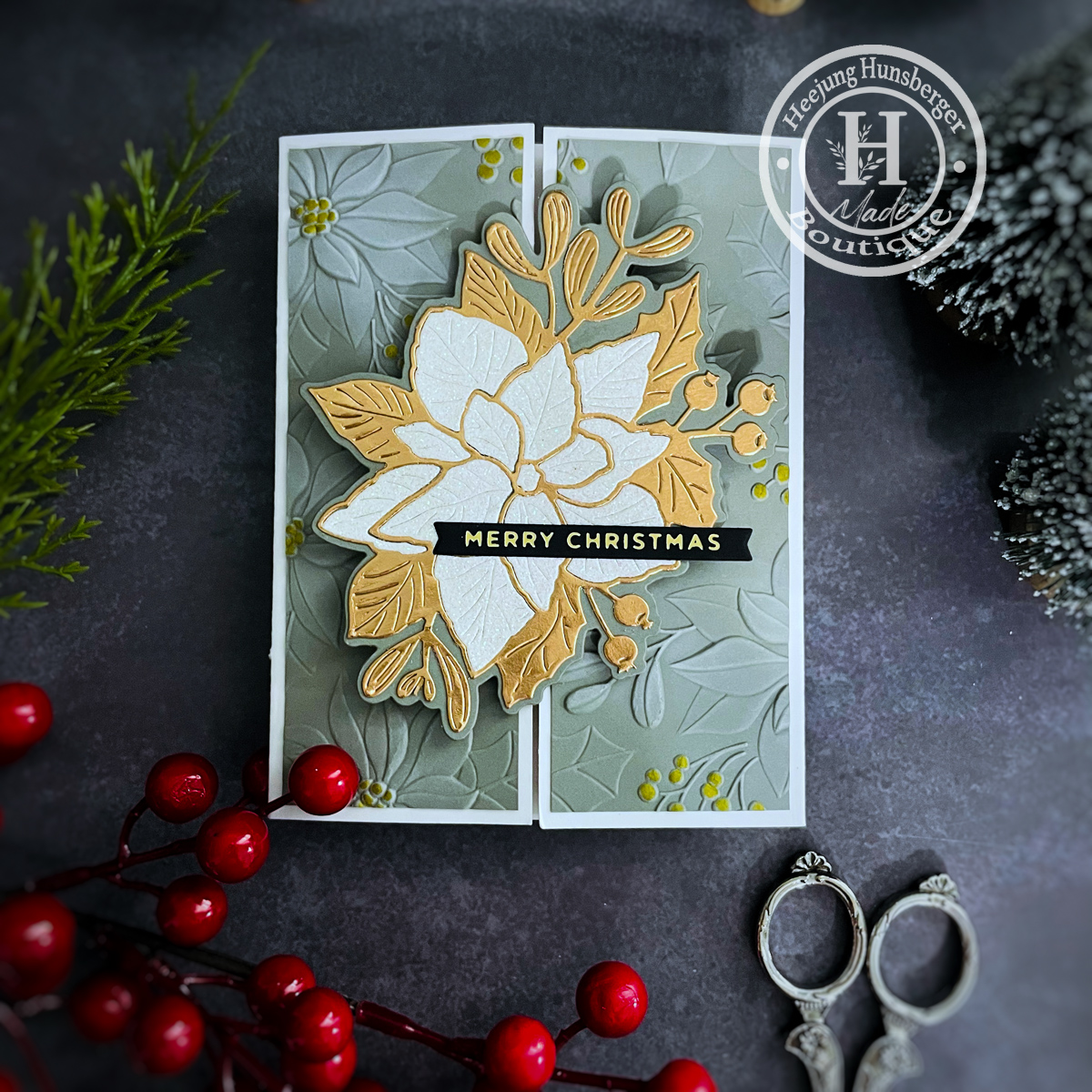 Slide and Lock Gatefold Christmas Cards - H MADE BOUTIQUE