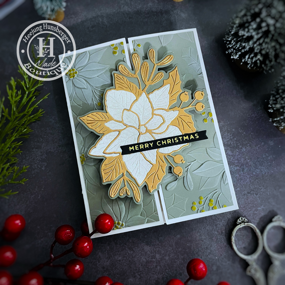 Slide and Lock Gatefold Christmas Cards - H MADE BOUTIQUE