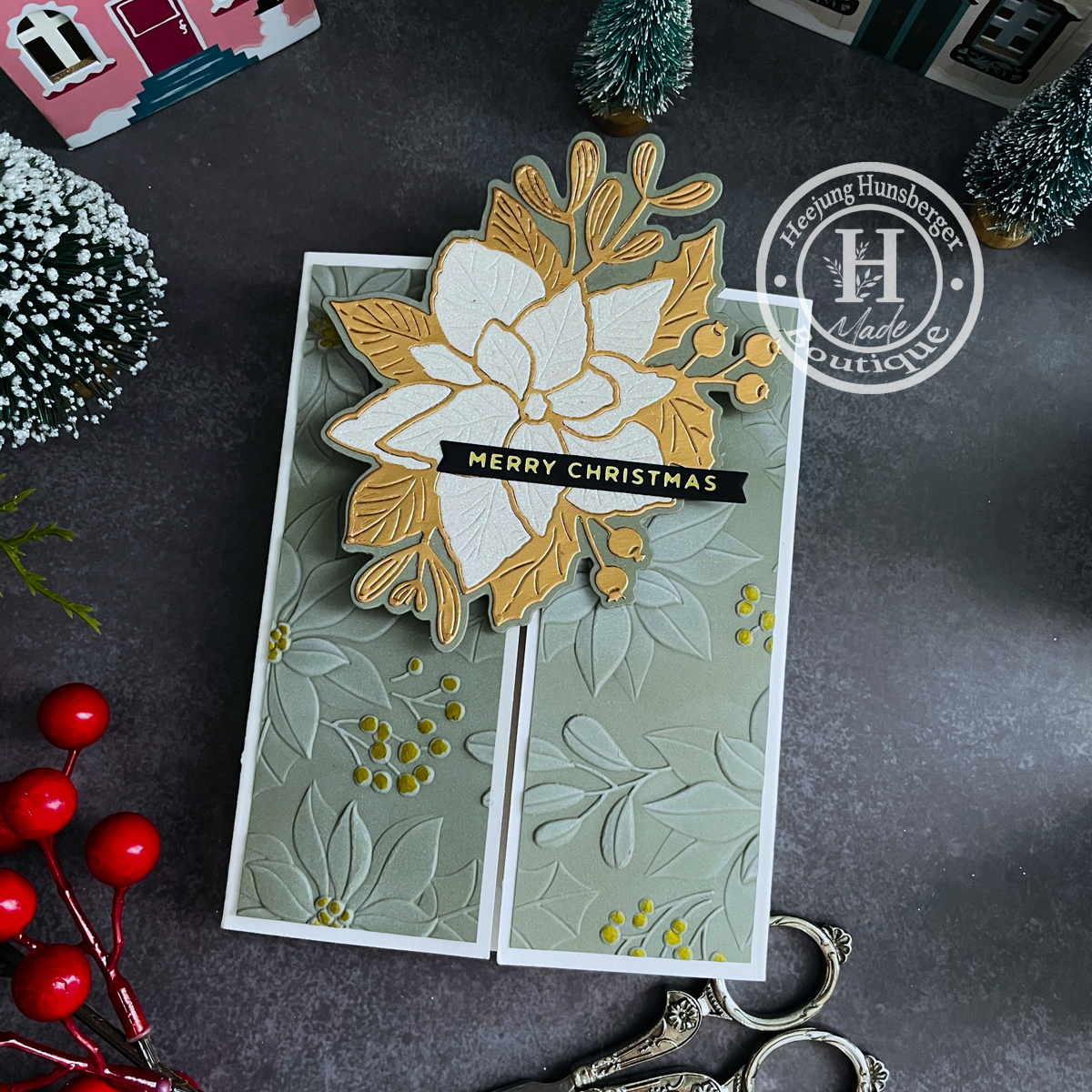 Slide and Lock Gatefold Christmas Cards - H MADE BOUTIQUE