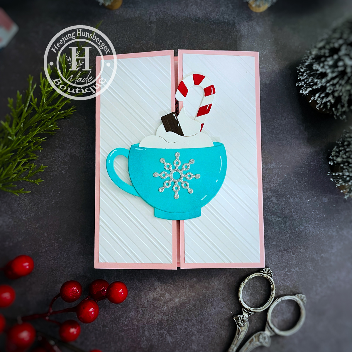 Slide and Lock Gatefold Christmas Cards - H MADE BOUTIQUE