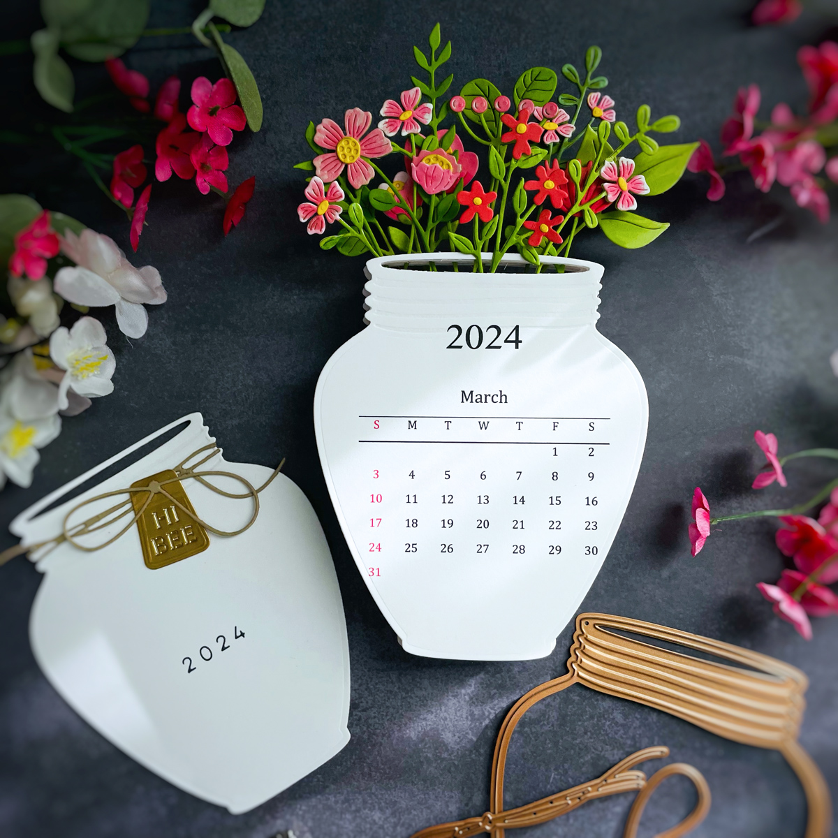 Spellbinders- DIY 2024 Desk Calendar - H MADE BOUTIQUE