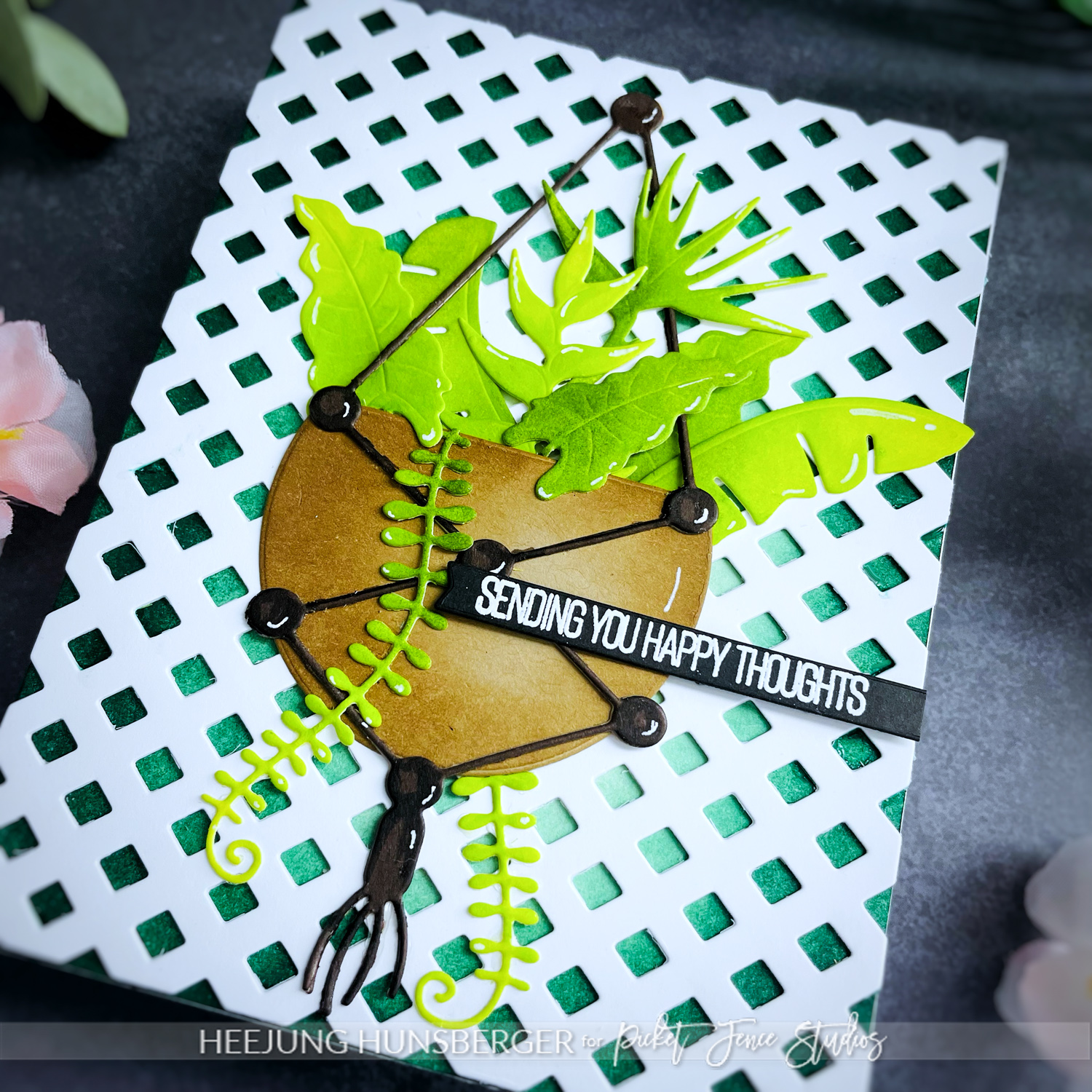 PFS-Macrame Pot & Flora Card - H MADE BOUTIQUE