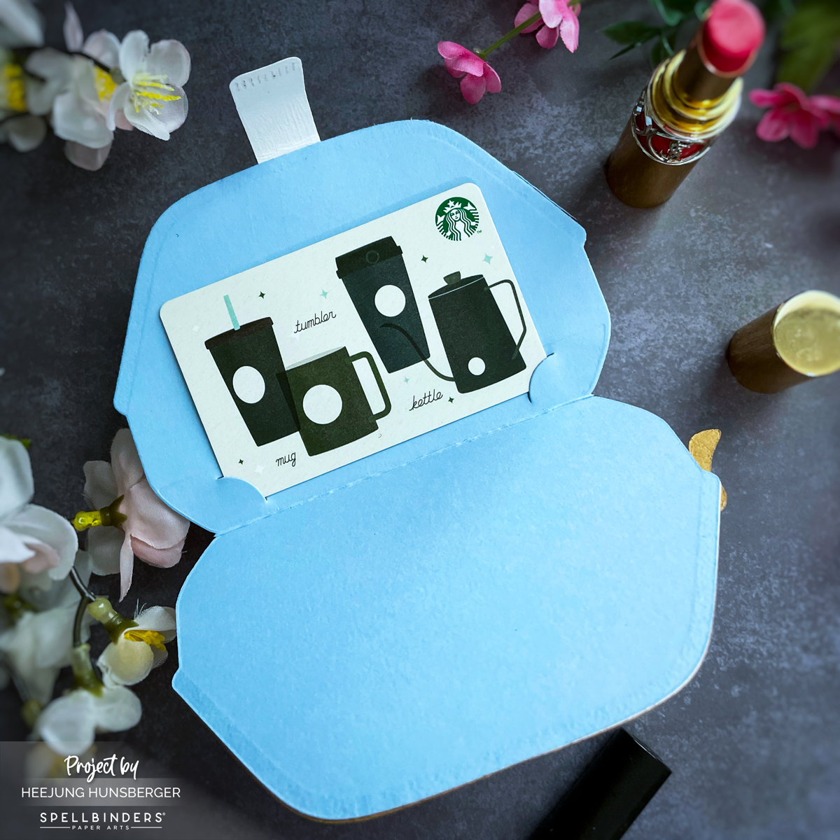 Spellbinders- Gorgeous You Makeup Bag shaped Card Holders - H MADE BOUTIQUE