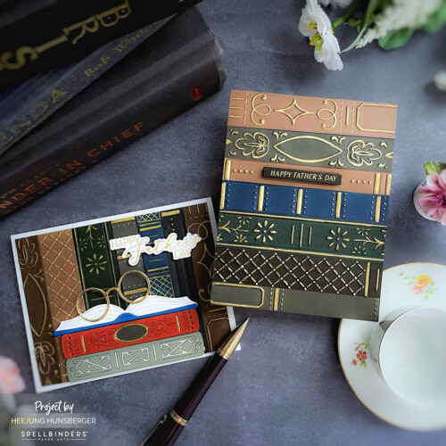 Father’s Day Cards with Vintage Book Vibes | Spellbinders 3D Embossing ...